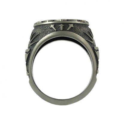Silver 925 IHS The Holy Name of Jesus Mens Custom Made Religious ring ...