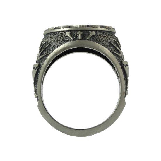Silver 925 IHS The Holy Name of Jesus Mens Custom Made Religious ring ...