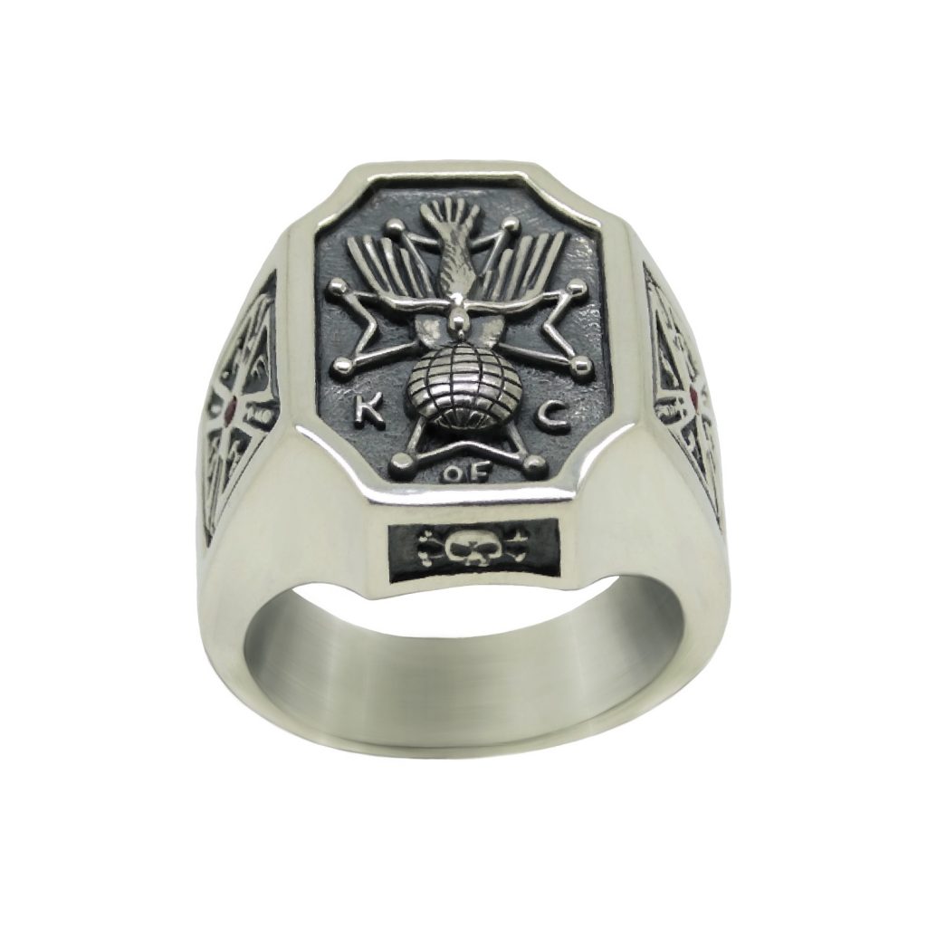 Knights of Columbus Cross and Skull Ring TFMM -Tempus fugit Memento ...