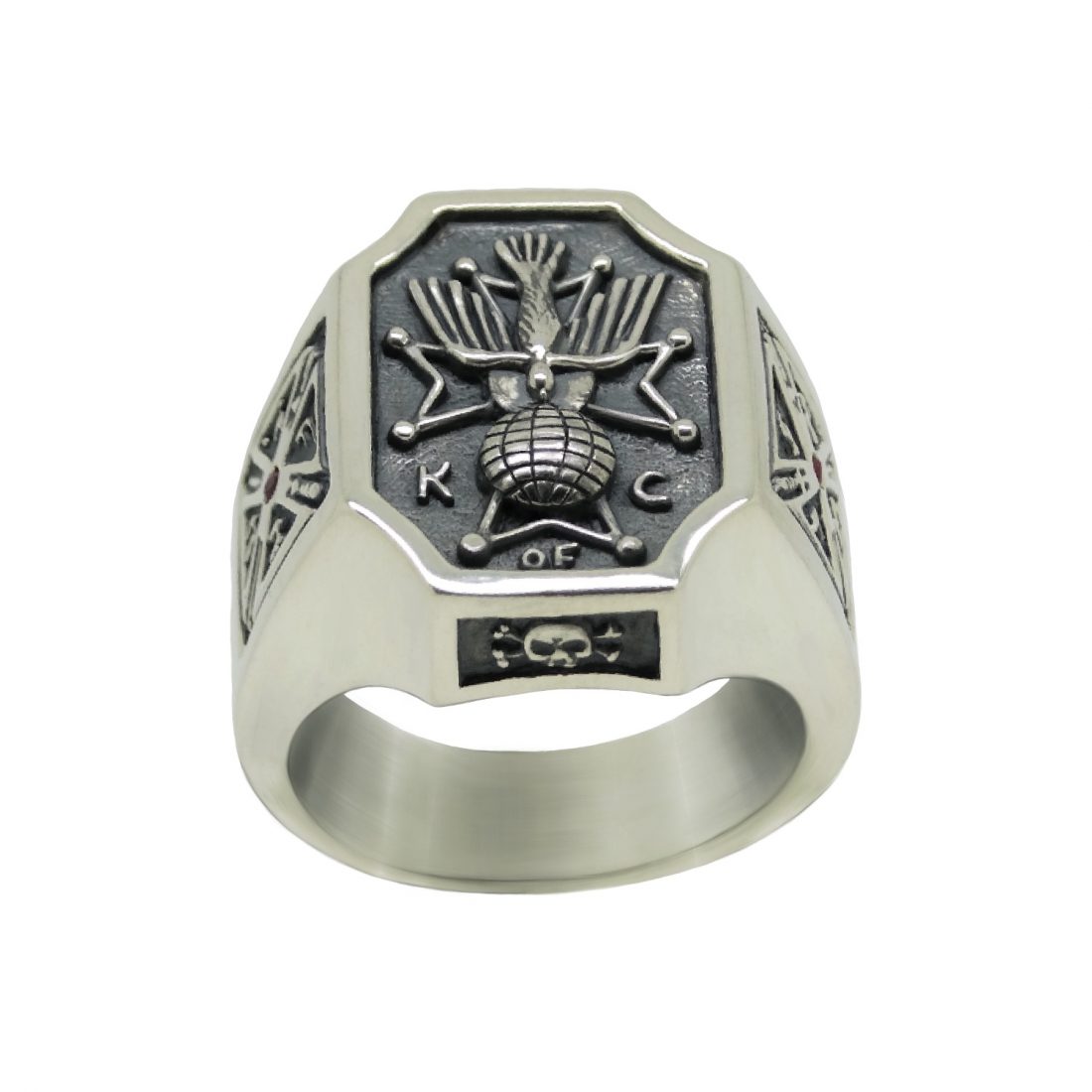 Knights of Columbus Cross and Skull Ring TFMM -Tempus fugit Memento ...