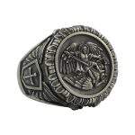 Saint Michael the Archangel Sterling Silver 925 mens Ring Handcrafted ...