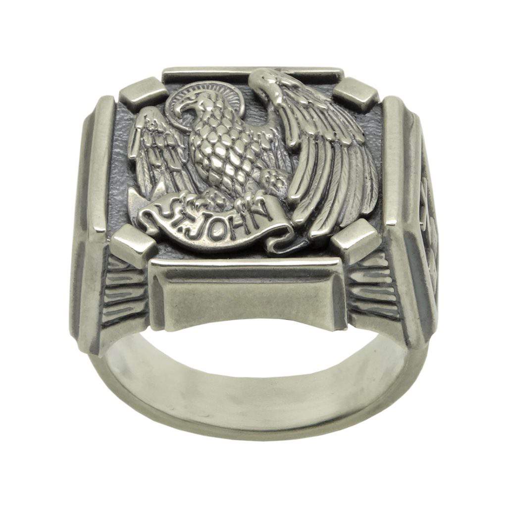 Custom Made Saint John Religious Men's Ring | Secretium