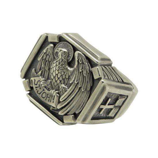 Custom Made Saint John Religious Men's Ring | Secretium