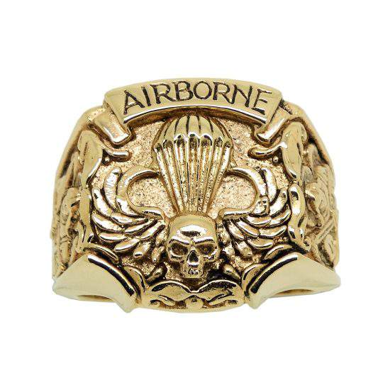 14K Yellow Solid Gold US Army Airborne Parachutist Jump Wing Soldier ...