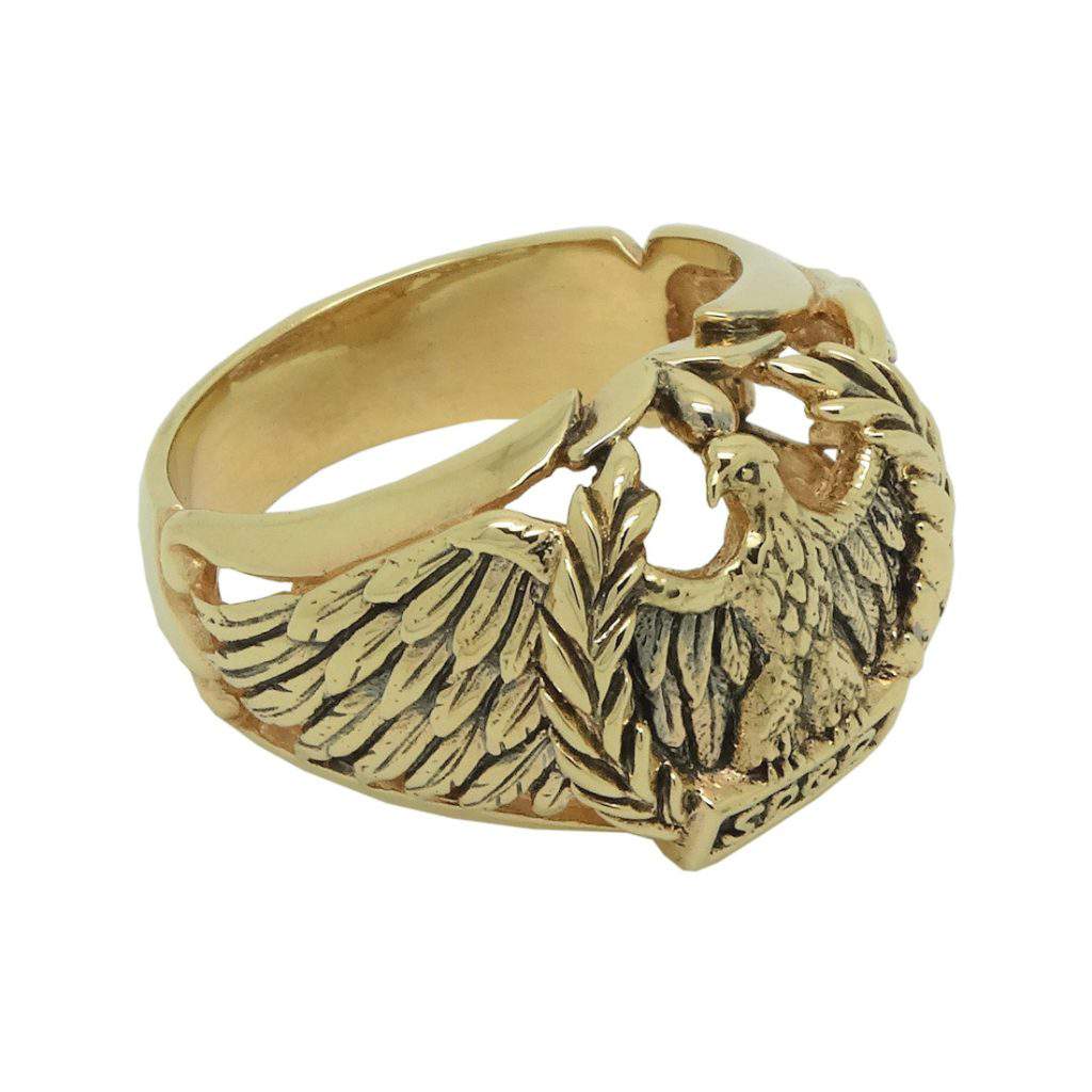 Roman Empire S.P.Q.R 14K gold men's ring | Secretium