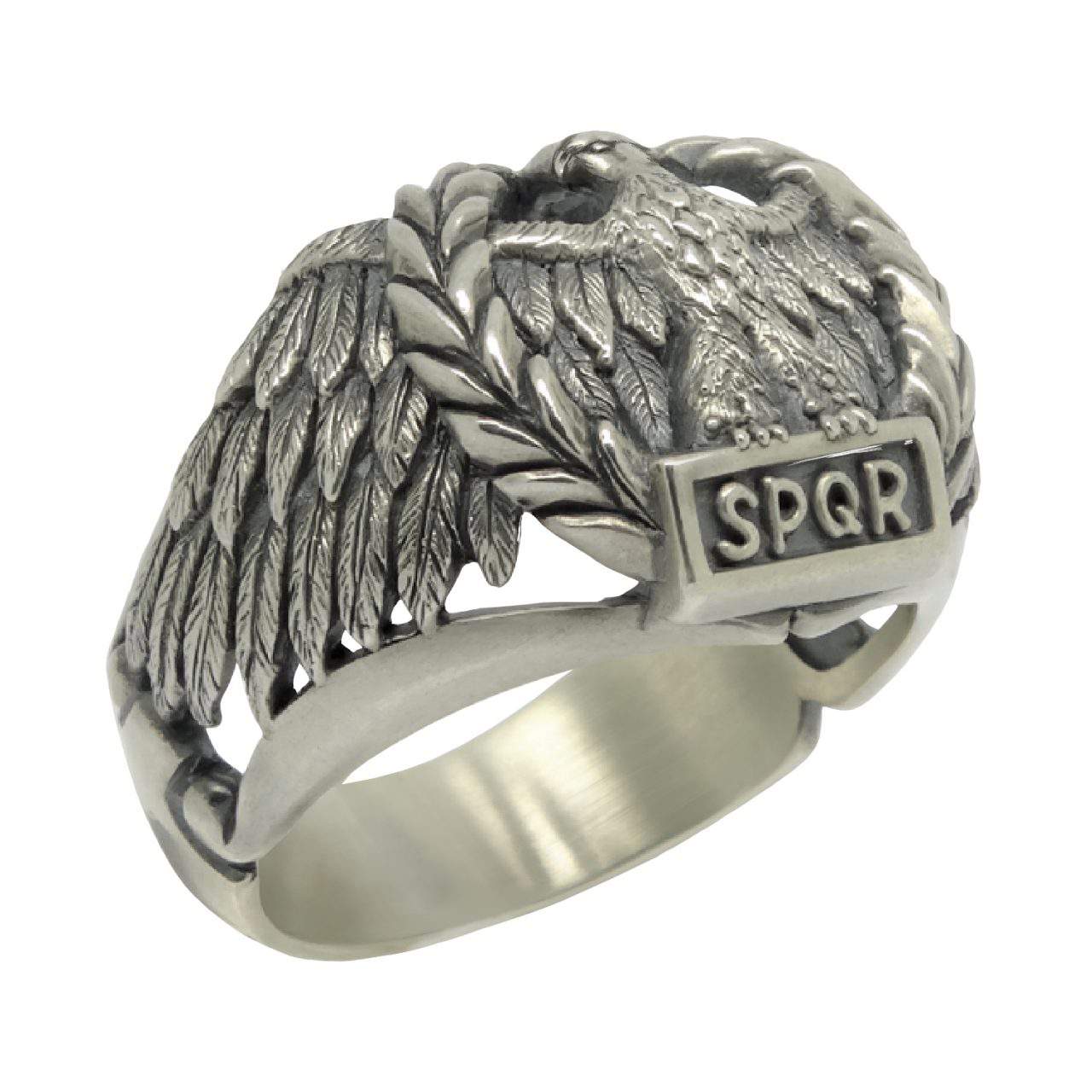 Roman Empire S.P.Q.R Sterling Silver 925 men's ring | Secretium