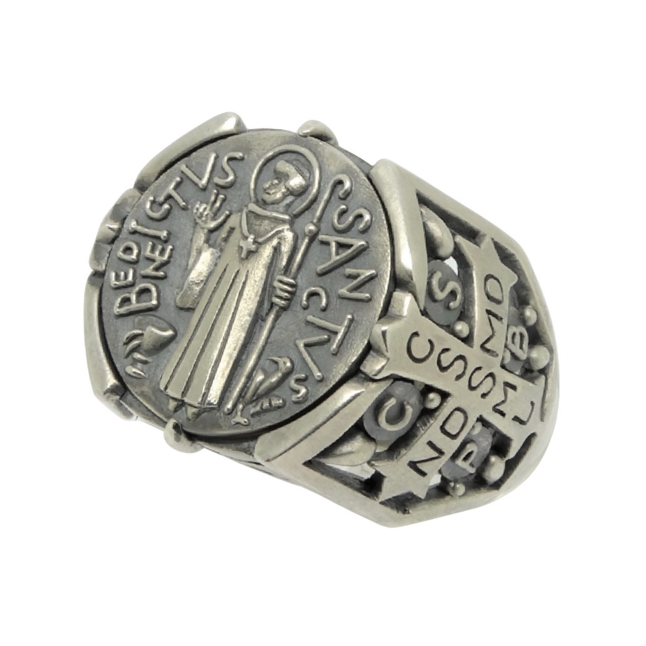 925 Sterling Silver Handmade Christian/Roman Catholic "Saint Benedict ...