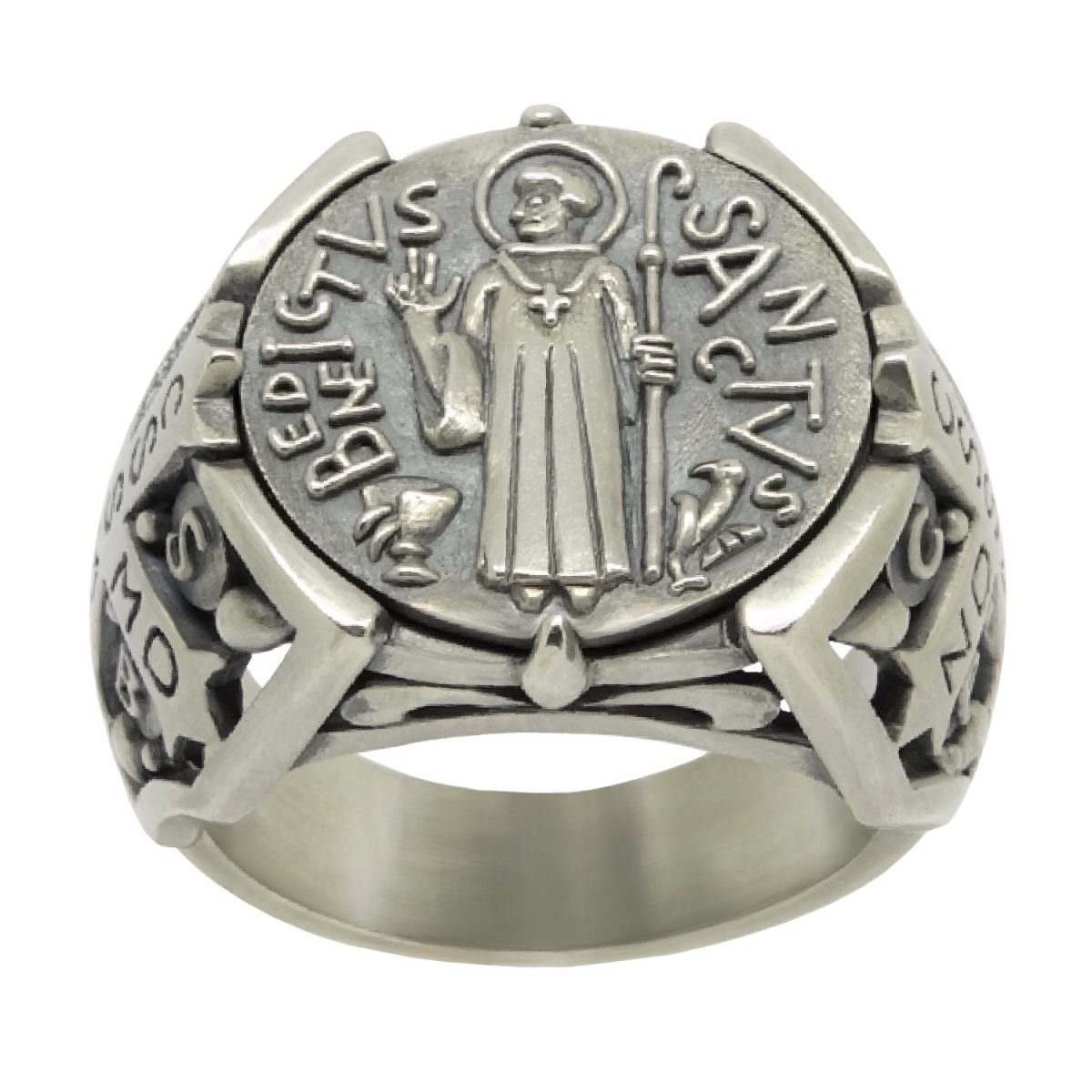 925 Sterling Silver Handmade Christian/Roman Catholic "Saint Benedict ...