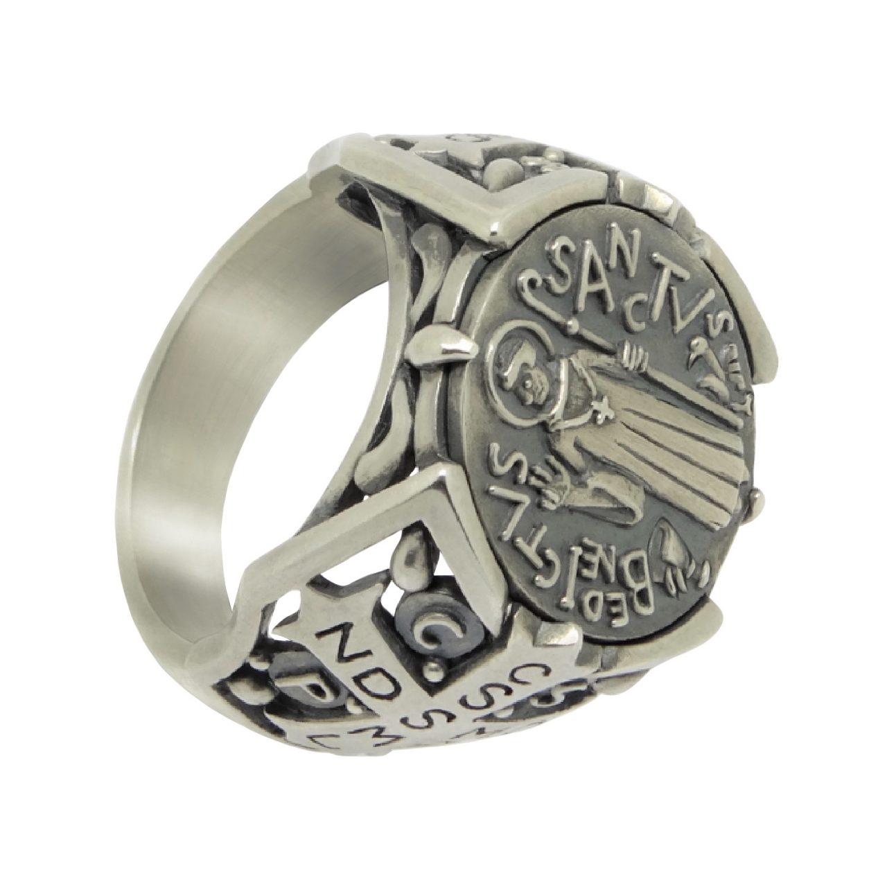 925 Sterling Silver Handmade Christian/Roman Catholic "Saint Benedict ...