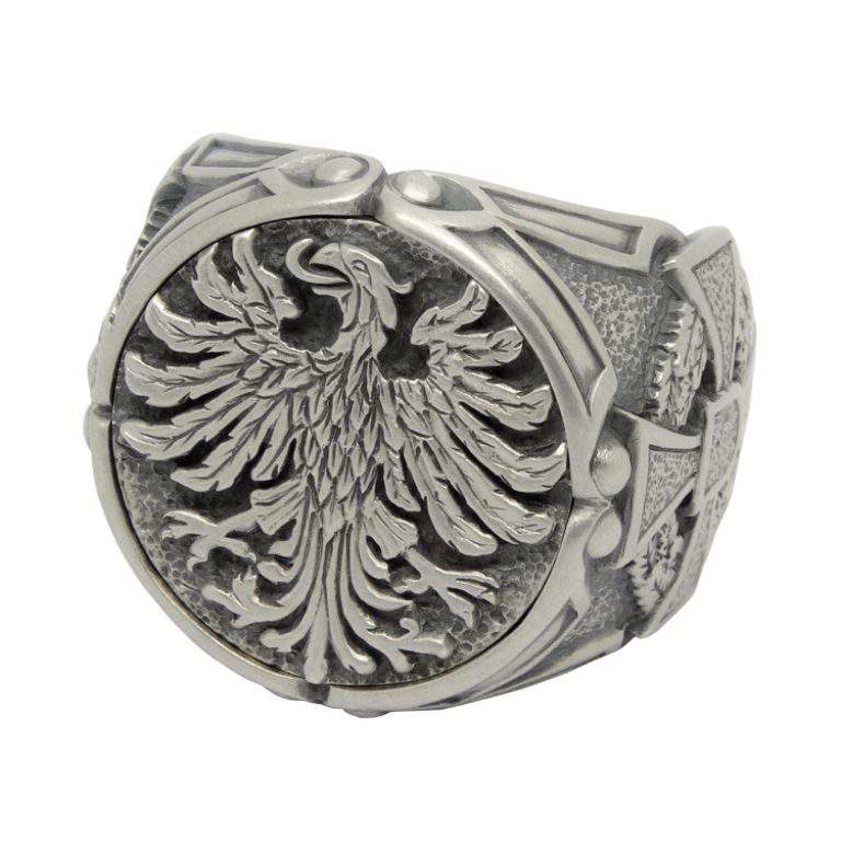 German Federal Eagle Seal sterling silver men's ring | Secretium