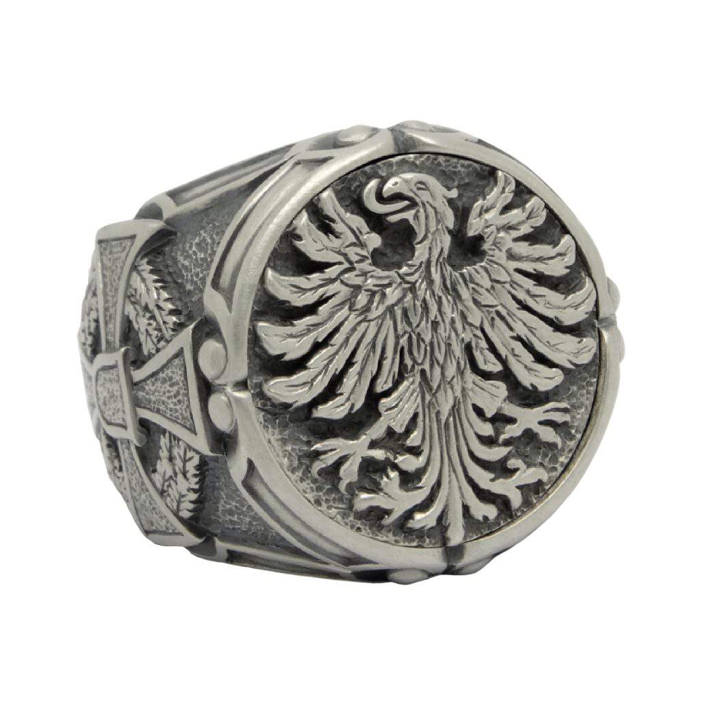 German Federal Eagle Seal sterling silver men's ring | Secretium