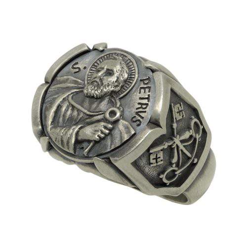 Christian Roman Catholic St. Peter "Pope and Patriarch" sterling silver ...