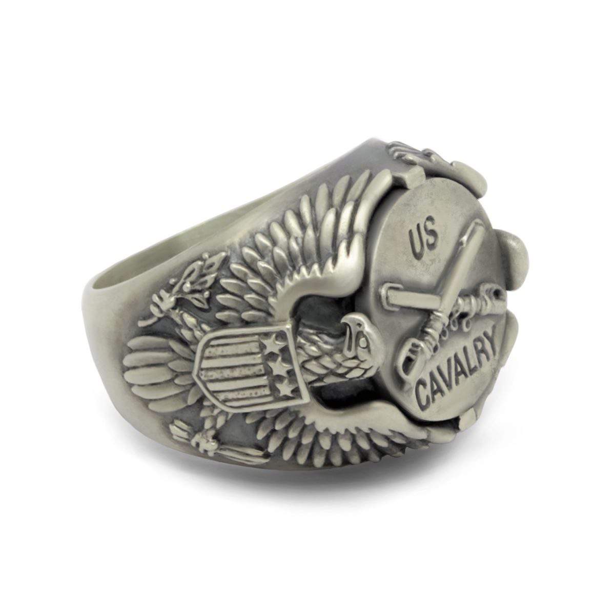 US Army Handcrafted Sterling Silver 925 Custom made US Army Cavalry ...
