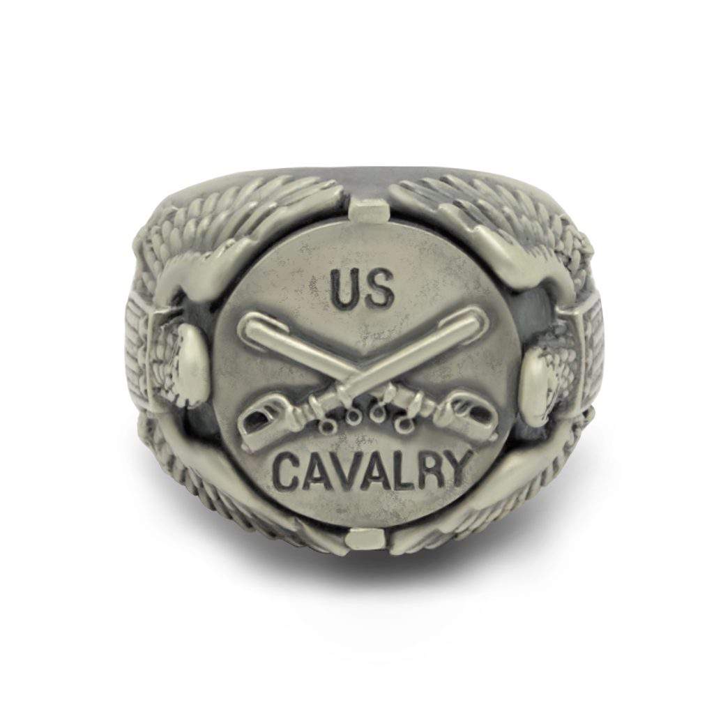 US Army Handcrafted Sterling Silver 925 Custom made US Army Cavalry ...
