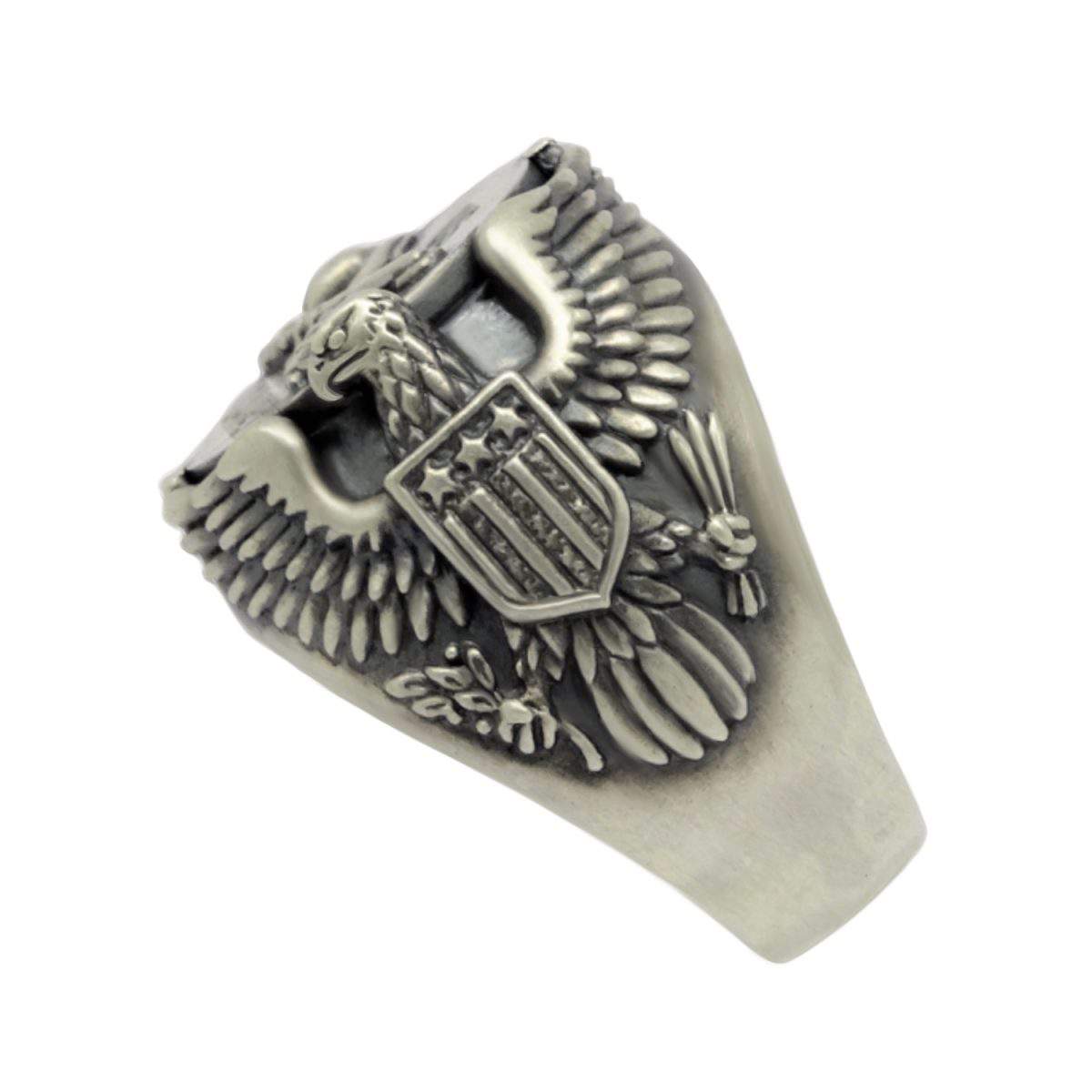 US Army Airborne forces American eagle sterling silver men's ring ...