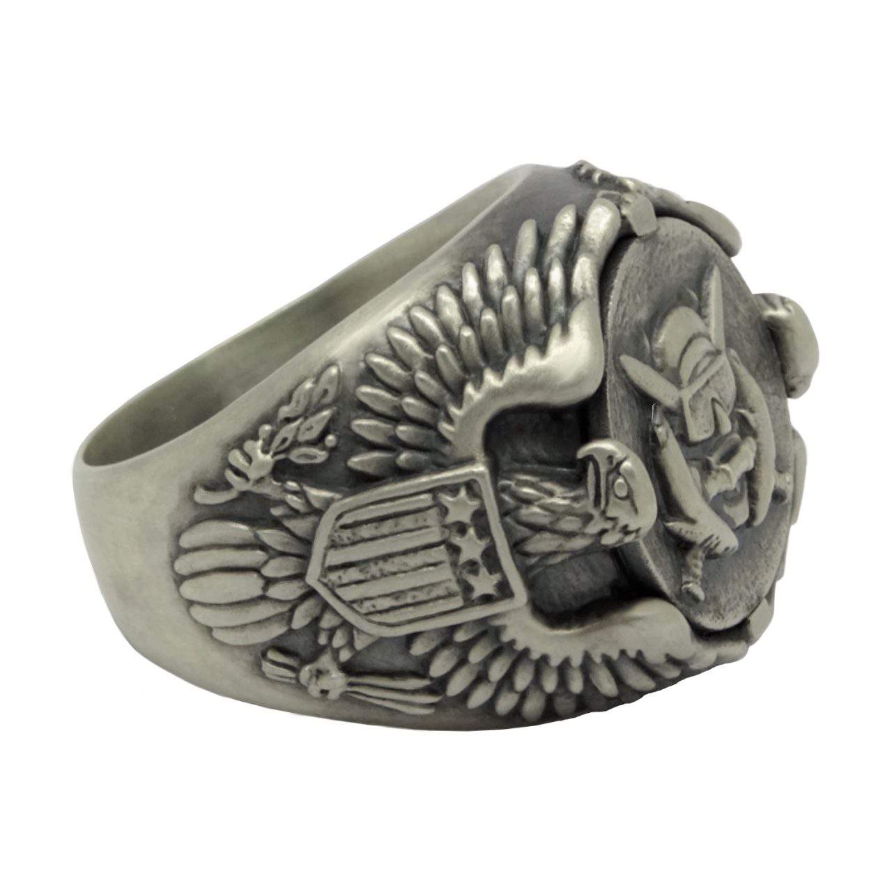 SILVER 925 US ARMY SPECIAL OPERATIONS DIVER CUSTOM MADE AMERICAN EAGLE ...