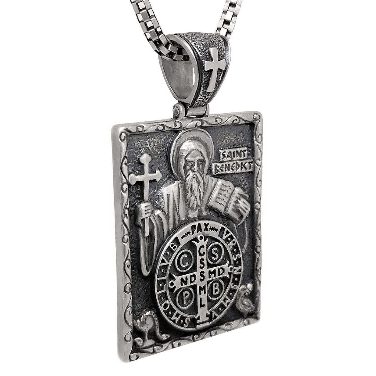 STERLING SILVER 925 CUSTOM MADE CHRISTIAN ROMAN CATHOLIC "SAINT ...