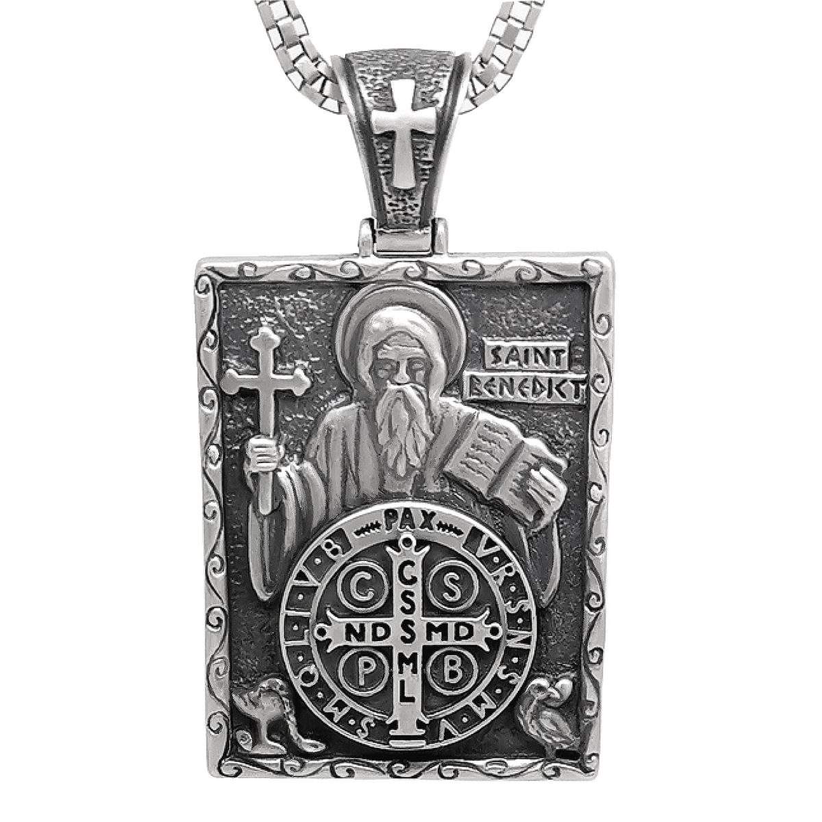 STERLING SILVER 925 CUSTOM MADE CHRISTIAN ROMAN CATHOLIC "SAINT ...