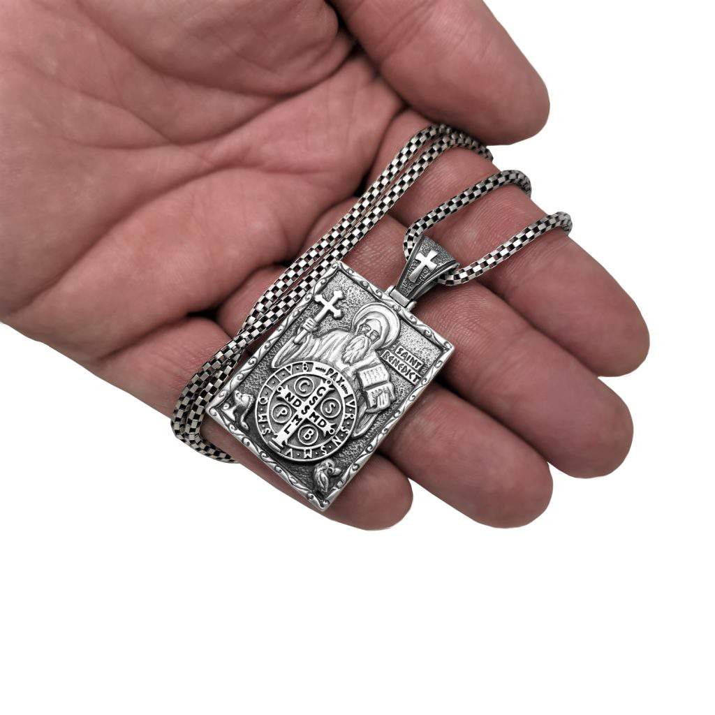 STERLING SILVER 925 CUSTOM MADE CHRISTIAN ROMAN CATHOLIC "SAINT ...