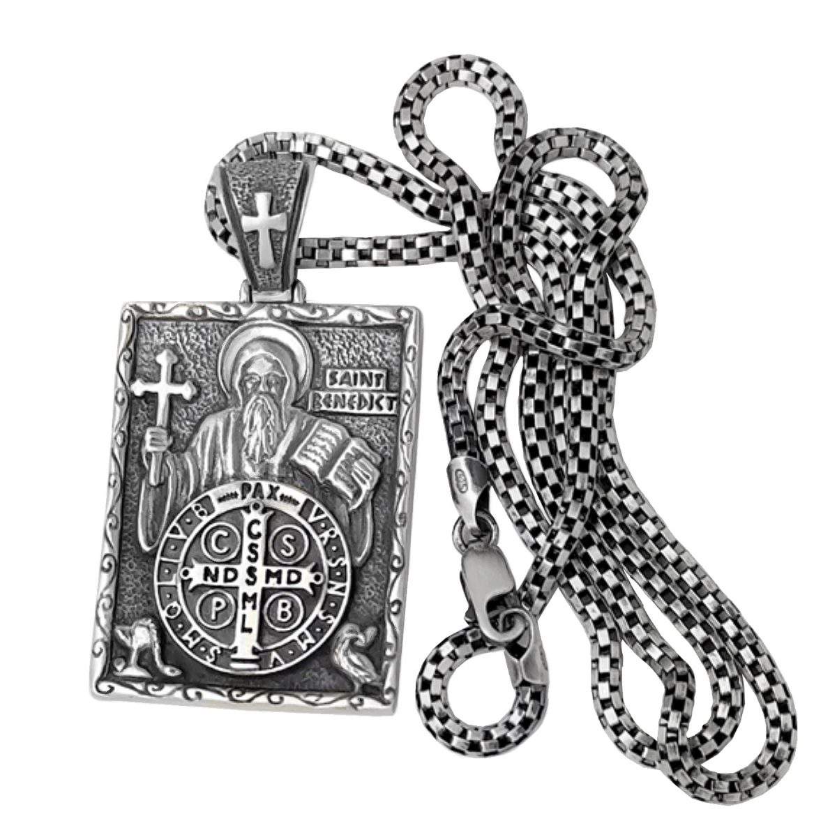 STERLING SILVER 925 CUSTOM MADE CHRISTIAN ROMAN CATHOLIC "SAINT ...