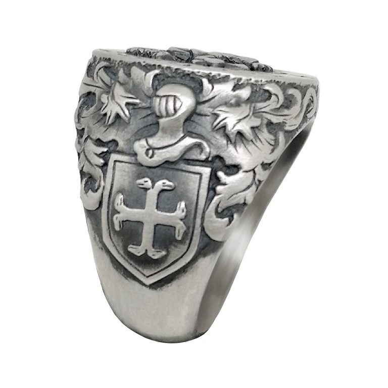 Sigil of Abraxas Sterling Silver 925, Knights Templar Men's ring ...