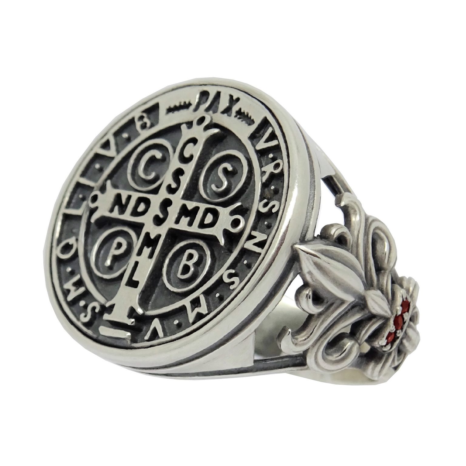 Christian Roman Catholic "Saint Benedict" Mens Ring | Secretium