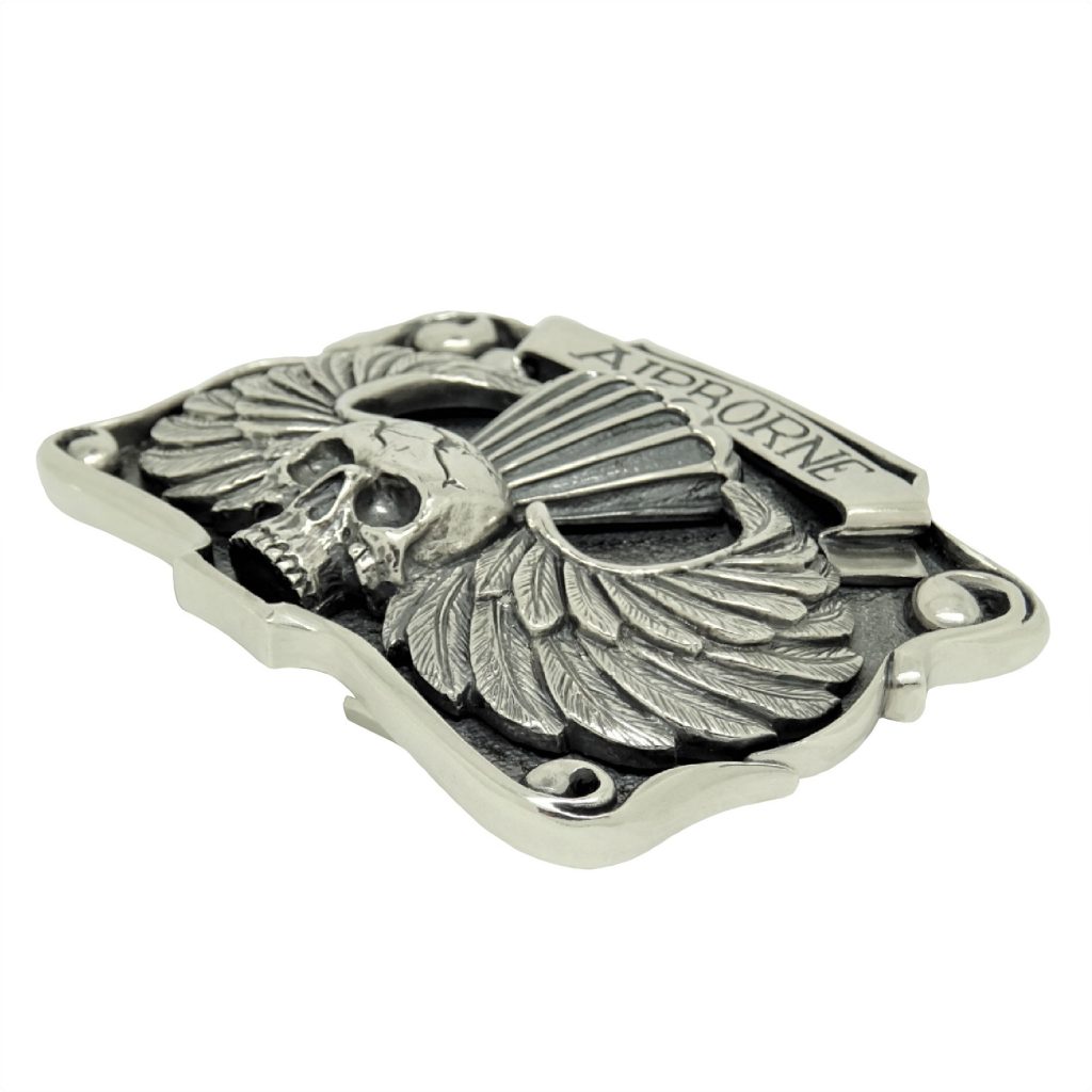 HANDMADE STERLING SILVER 925 US ARMY AIRBORNE PARACHUTIST JUMP WING ...