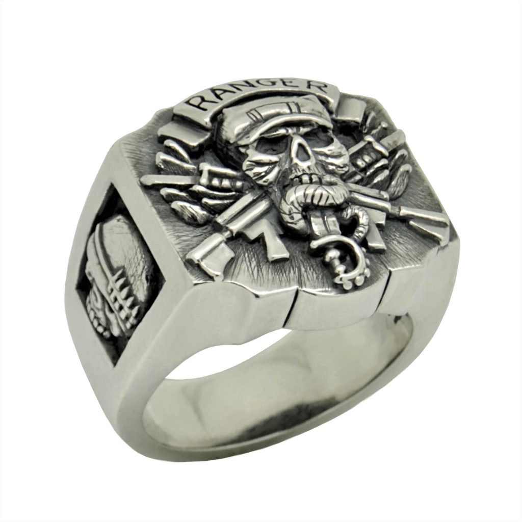 STERLING SILVER 925 SPECIAL FORCES CUSTOM MADE ARMY RANGERS "75TH ...