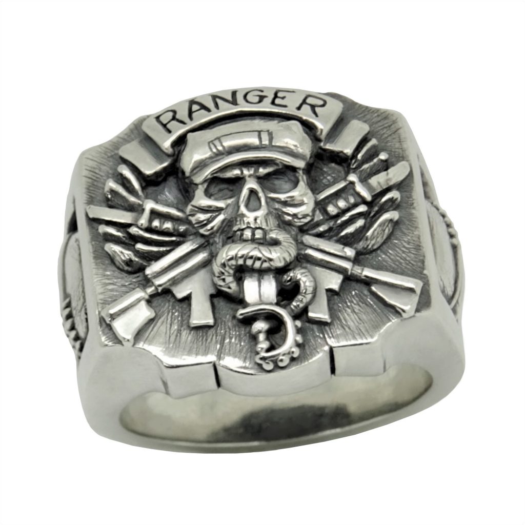 STERLING SILVER 925 SPECIAL FORCES CUSTOM MADE ARMY RANGERS "75TH ...