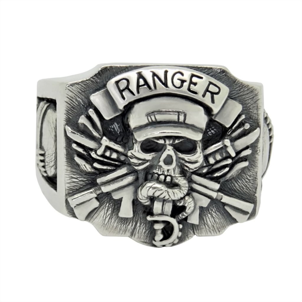 STERLING SILVER 925 SPECIAL FORCES CUSTOM MADE ARMY RANGERS "75TH ...