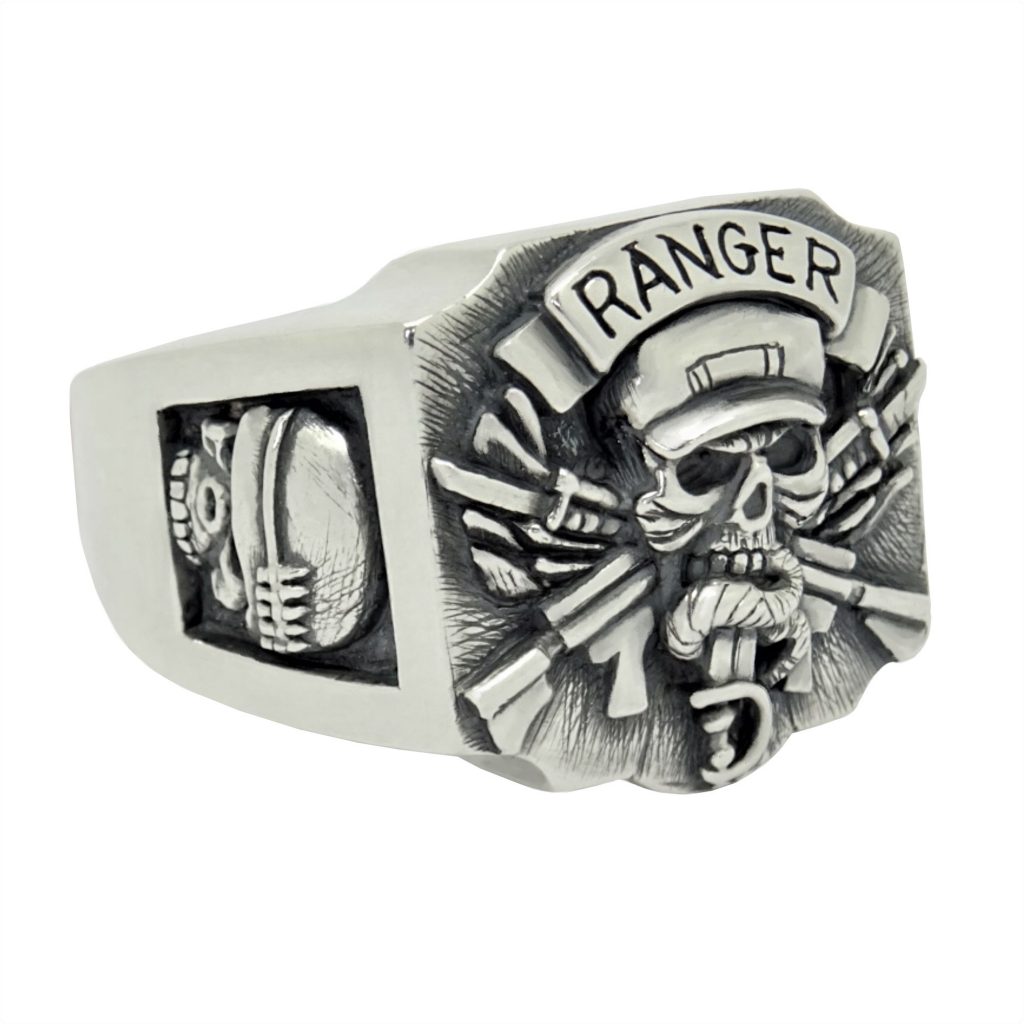 STERLING SILVER 925 SPECIAL FORCES CUSTOM MADE ARMY RANGERS "75TH ...