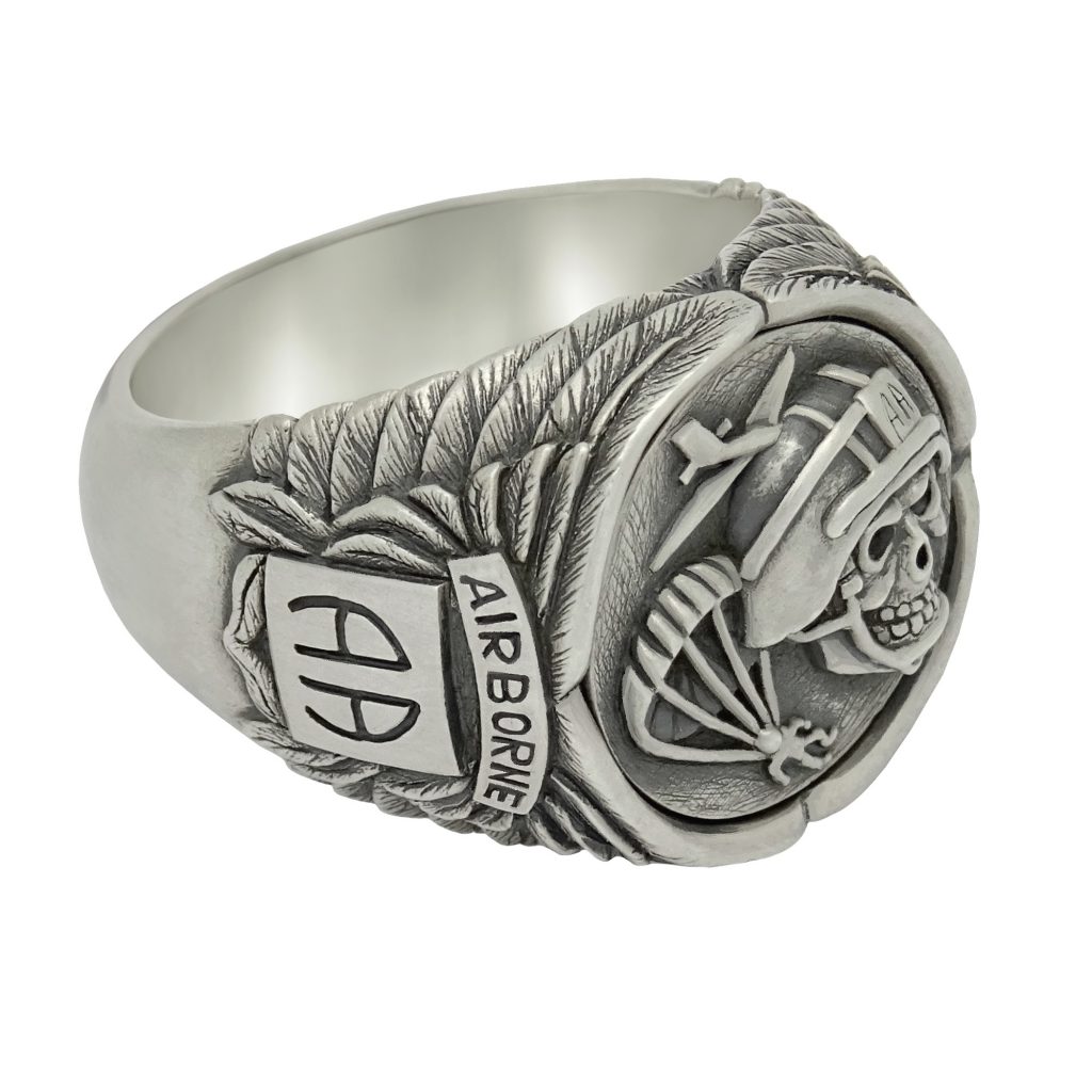 CUSTOM HANDMADE STERLING SILVER 925 HANDCRAFTED US ARMY AIRBORNE ...