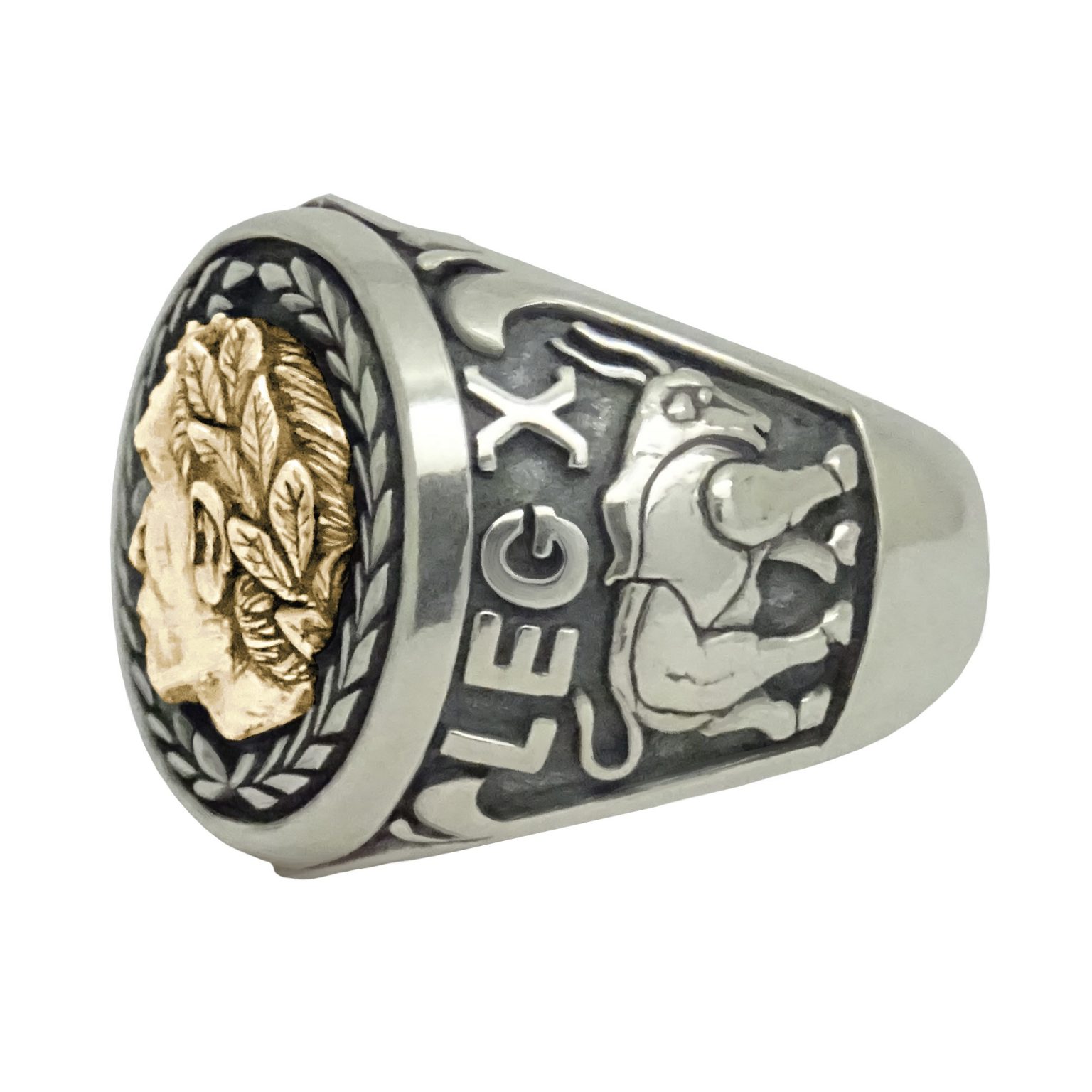 HANDCRAFTED STERLING SILVER 925 AND 10K GOLD CUSTOM MADE CHRISTIAN ...