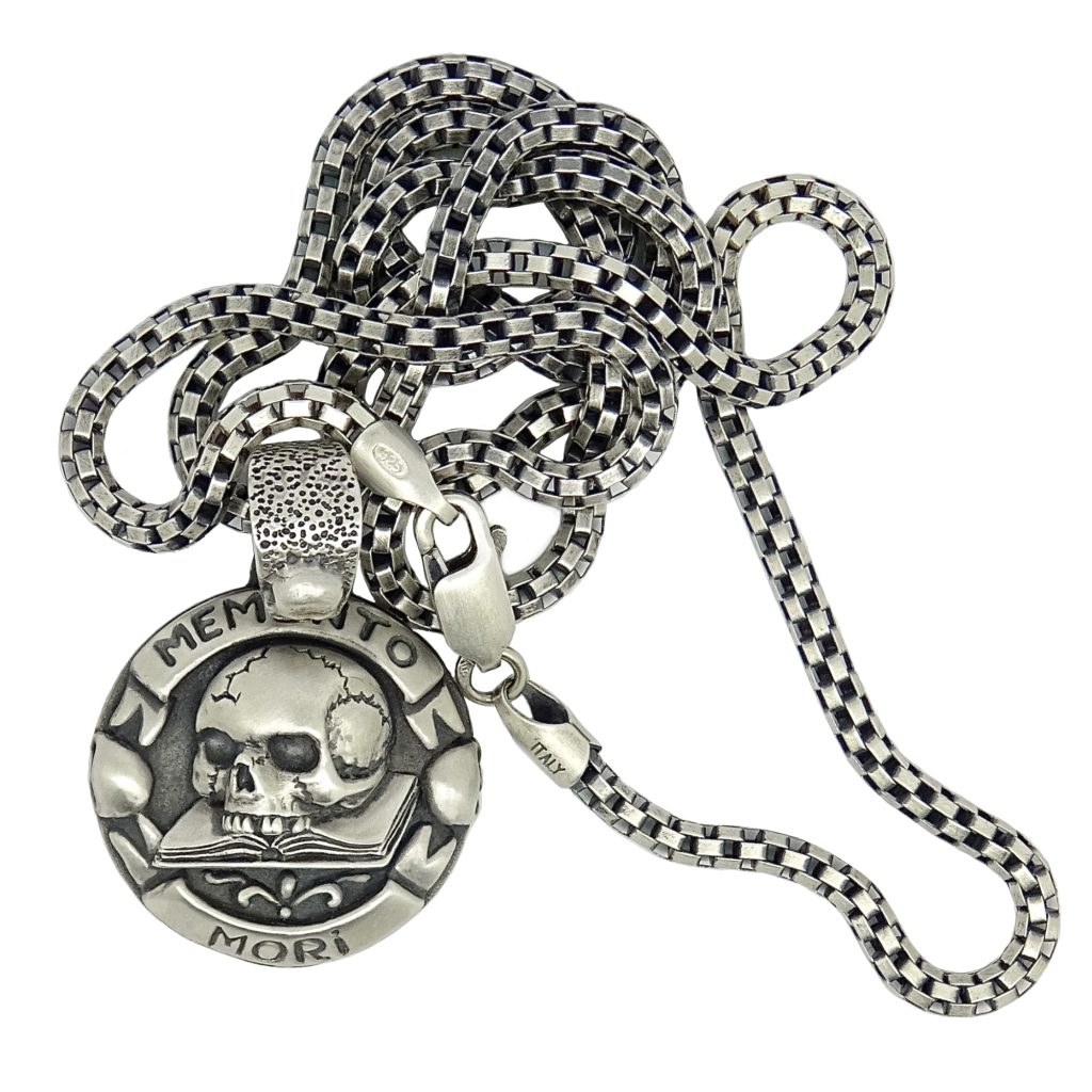 Stunning 925 Sterling Silver Handmade Men's Biker Pendant with Skull ...