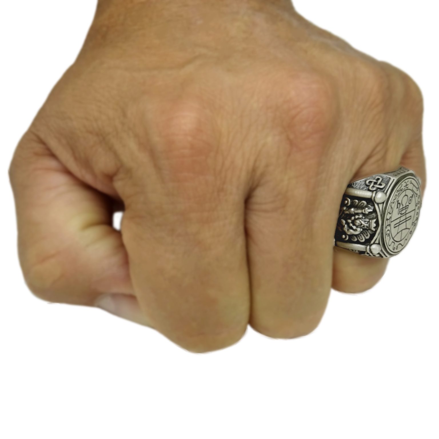 The Secret Seal of Solomon STERLING SILVER 925 MENS RING HANDCRAFTED ...