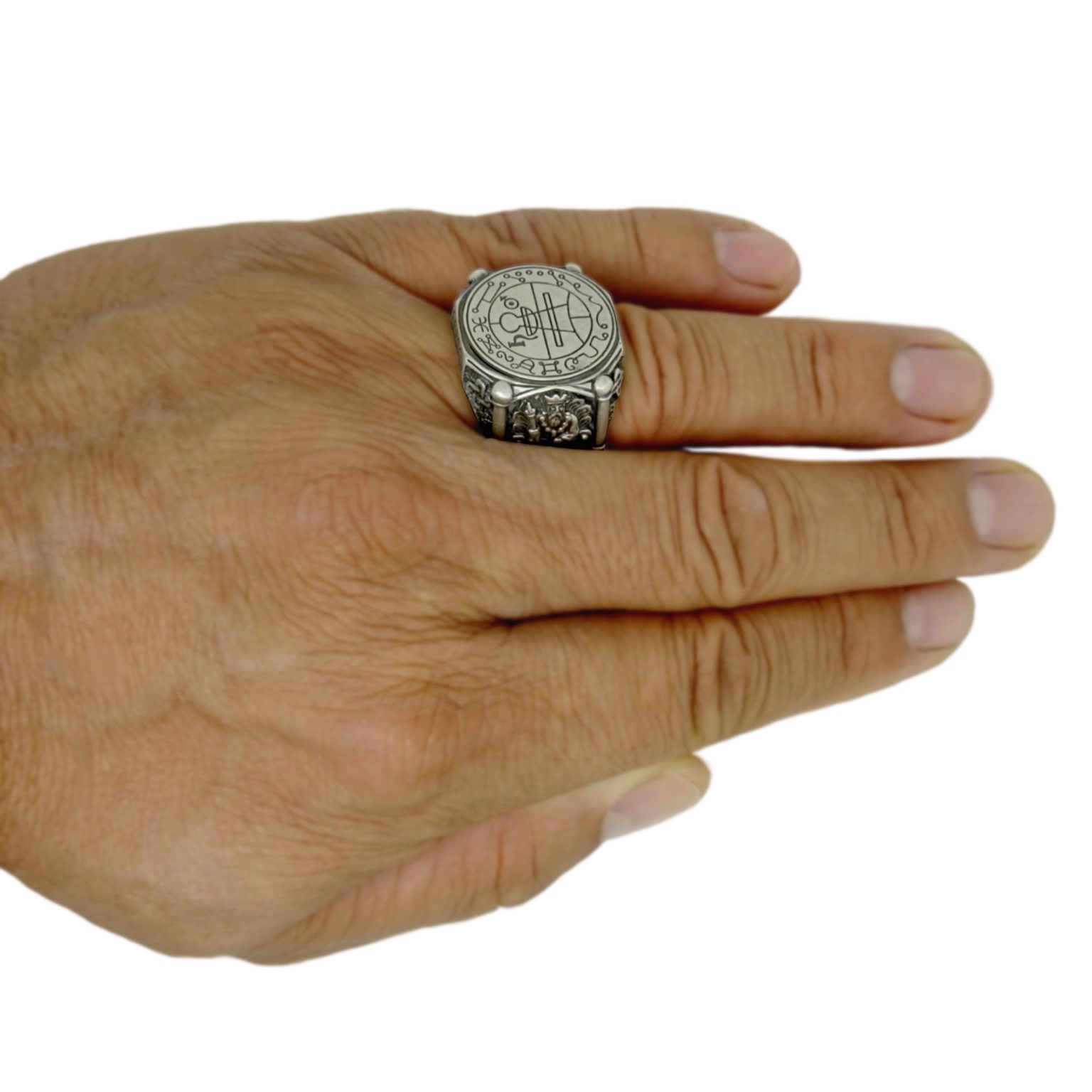 The Secret Seal of Solomon STERLING SILVER 925 MENS RING HANDCRAFTED ...