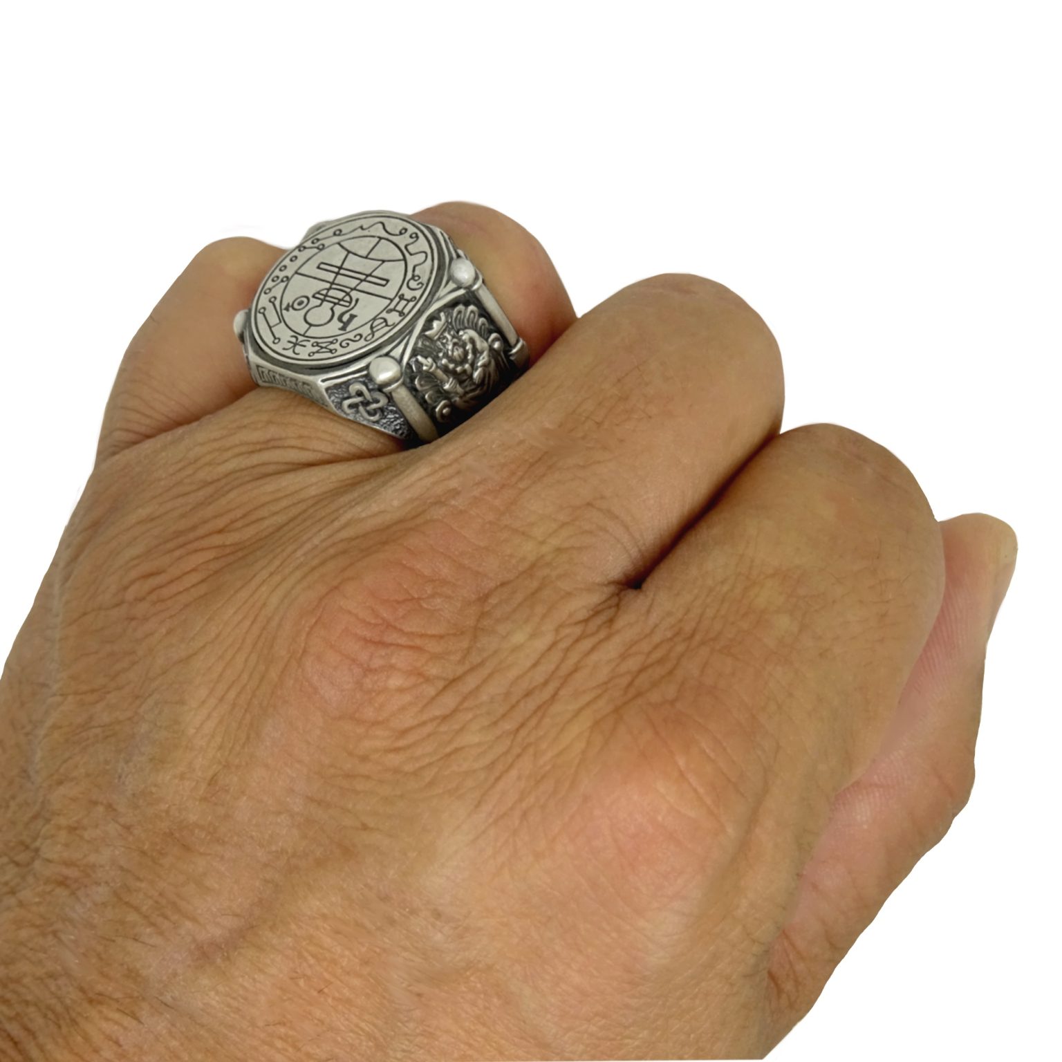 The Secret Seal of Solomon STERLING SILVER 925 MENS RING HANDCRAFTED ...
