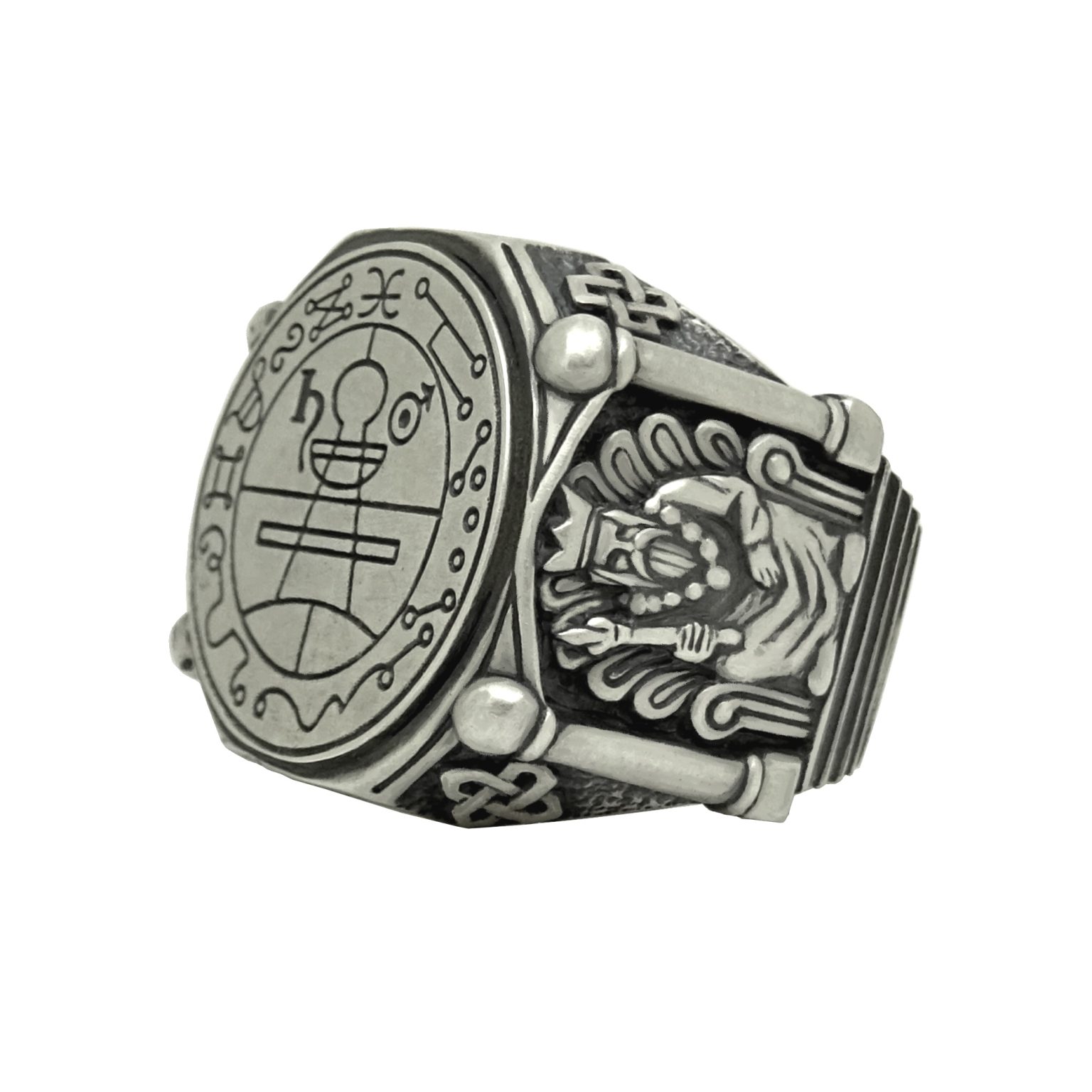 The Secret Seal of Solomon STERLING SILVER 925 MENS RING HANDCRAFTED ...