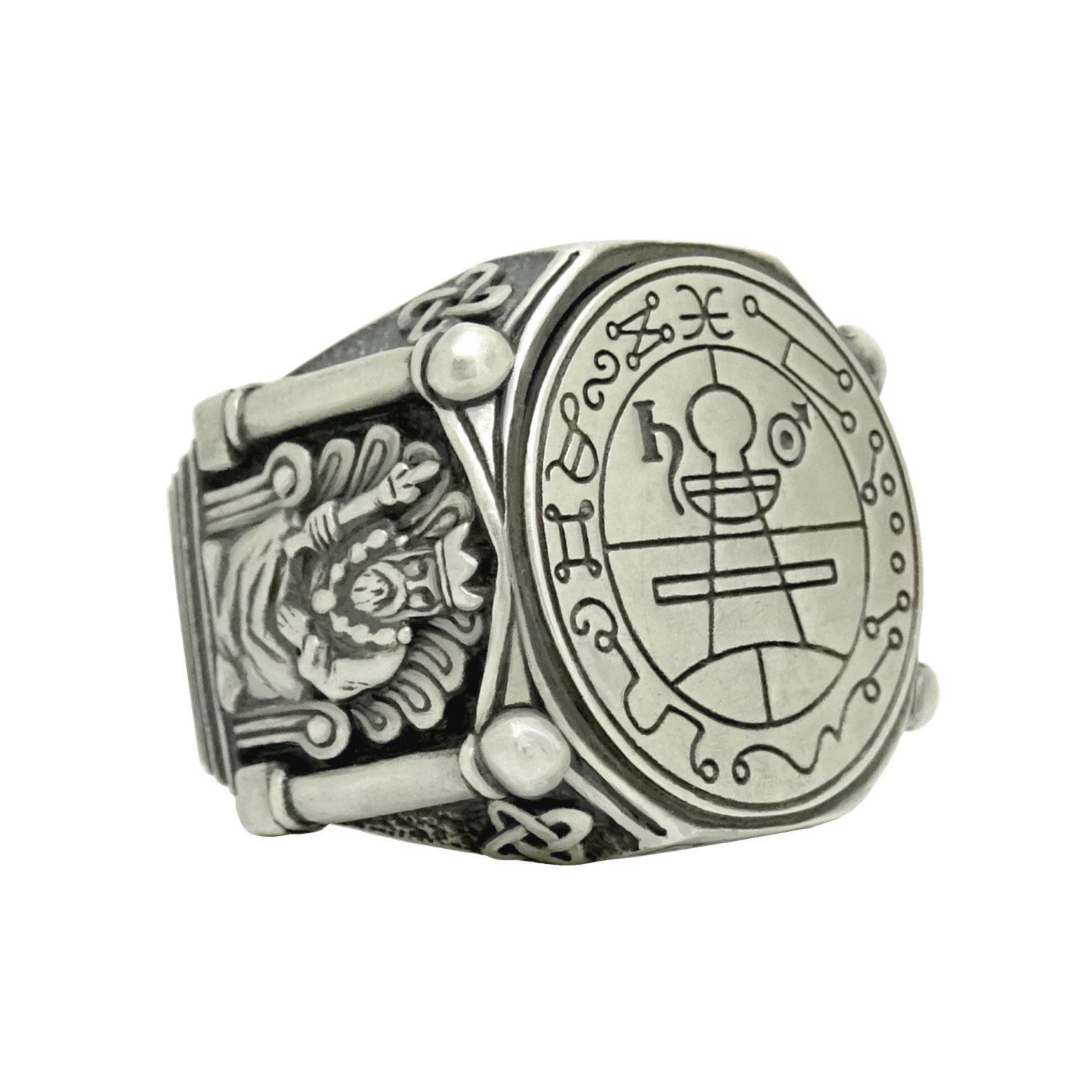 The Secret Seal of Solomon STERLING SILVER 925 MENS RING HANDCRAFTED ...