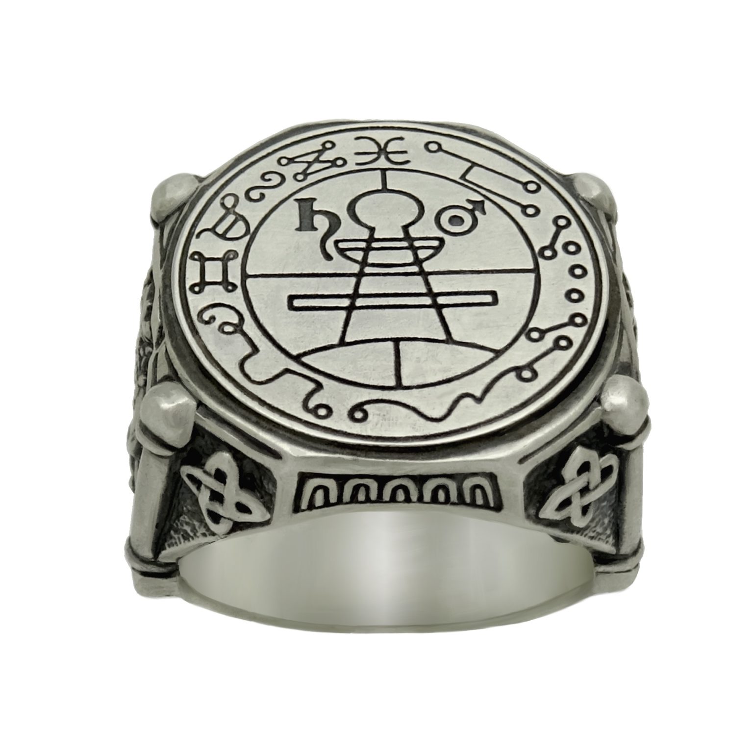 The Secret Seal of Solomon STERLING SILVER 925 MENS RING HANDCRAFTED ...