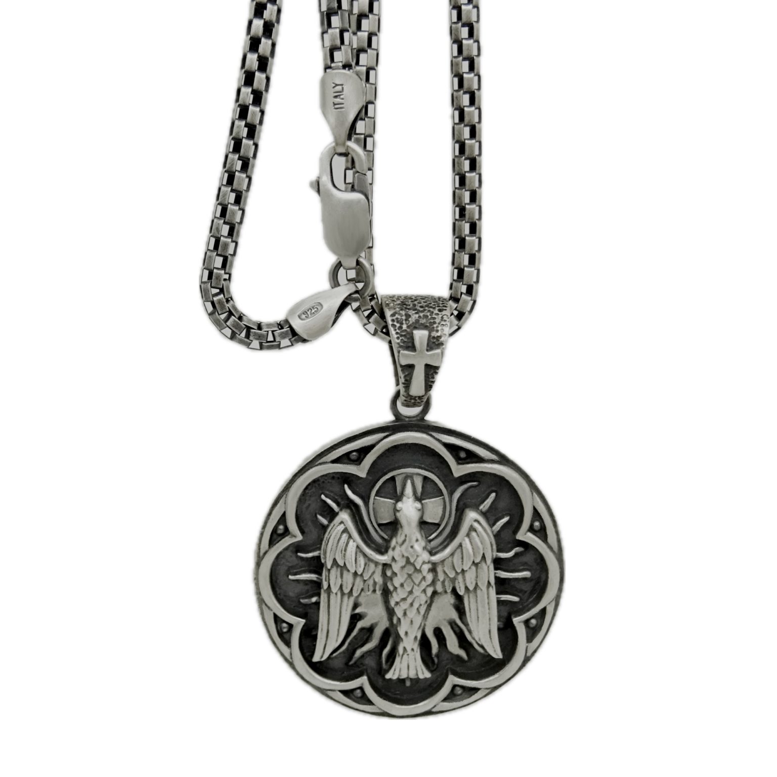 Sterling Silver 925 Dove of the Holy Spirit Christian, Roman Catholic ...