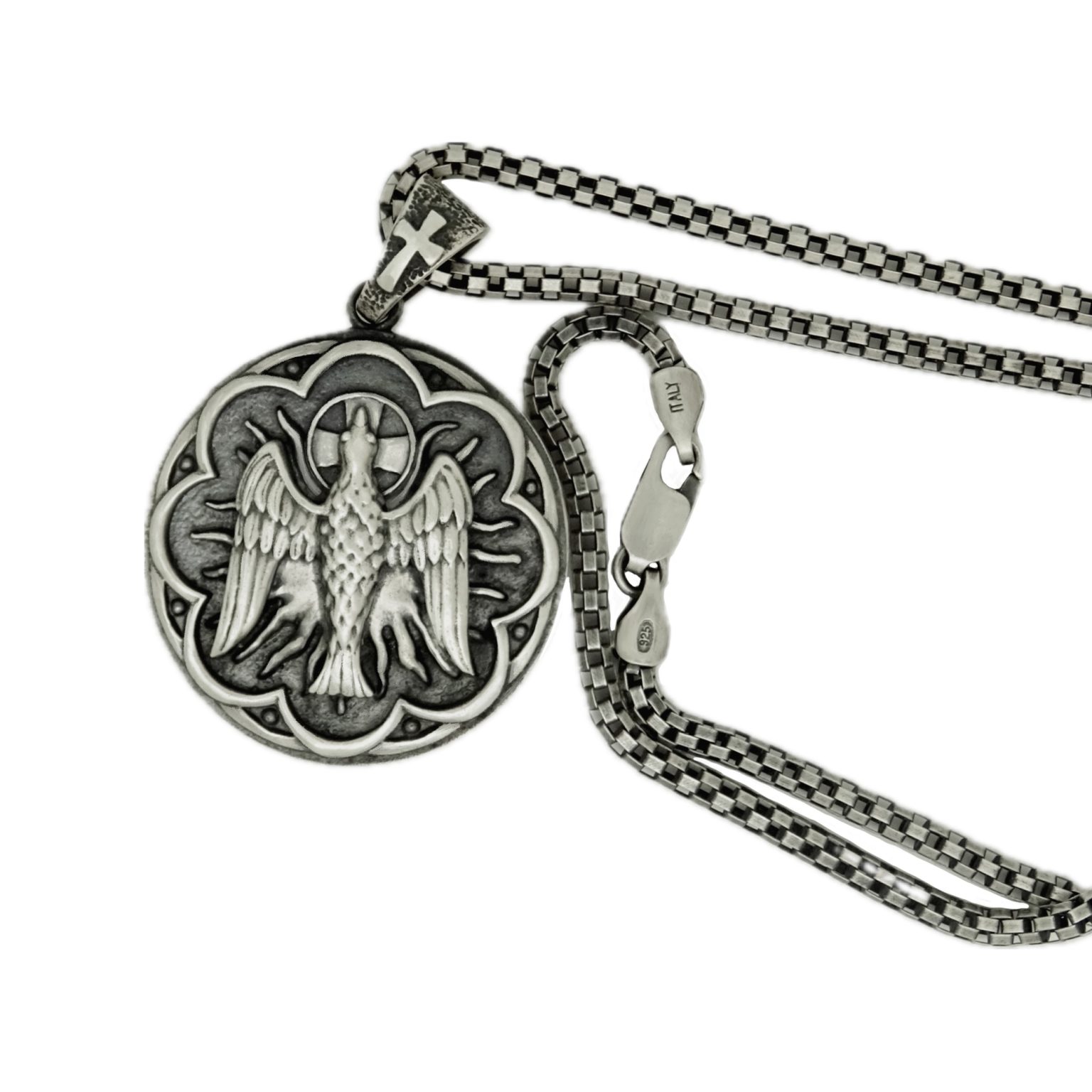 Sterling Silver 925 Dove of the Holy Spirit Christian, Roman Catholic ...