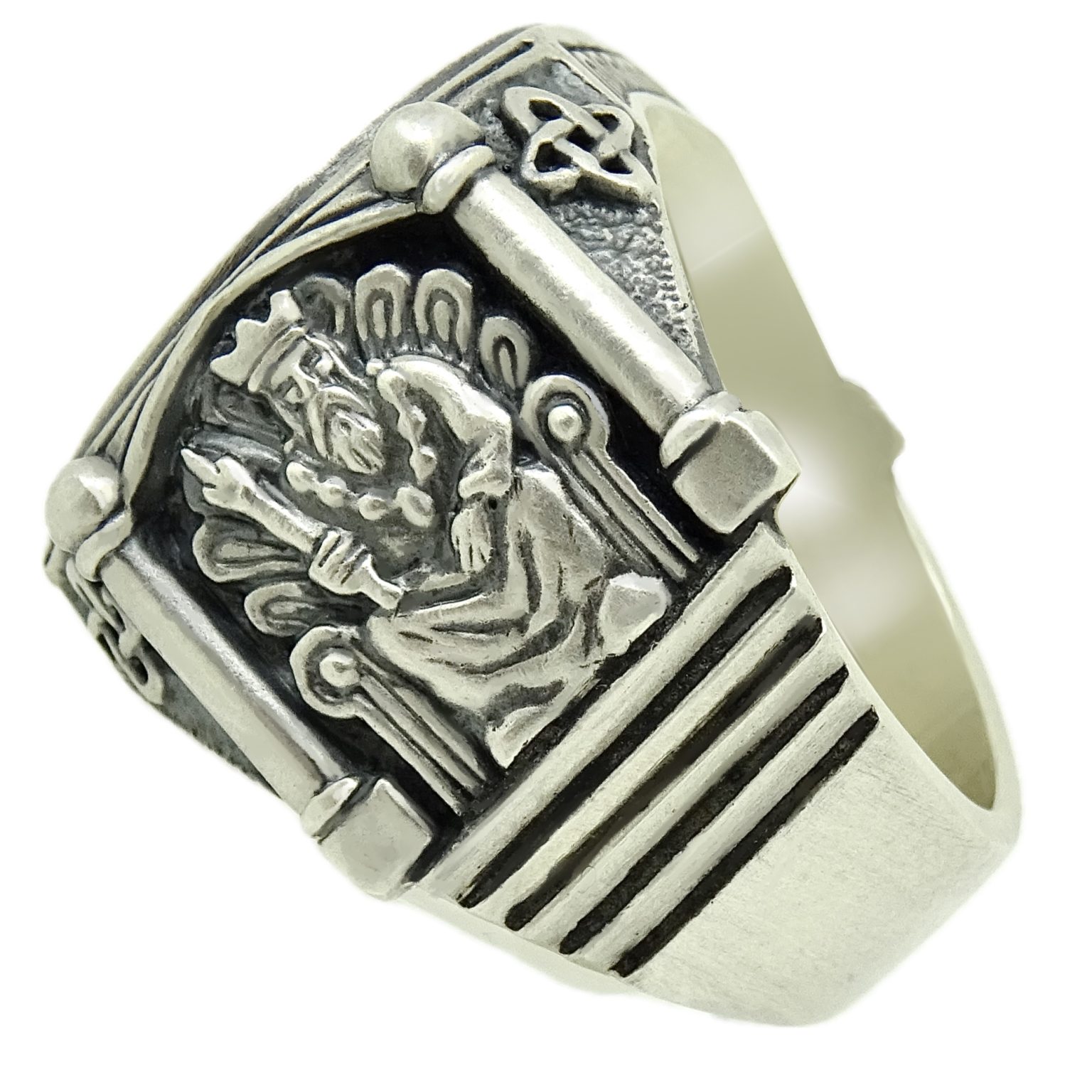 Star of David Sterling Silver 925 Men's Ring - Secret Seal of King ...