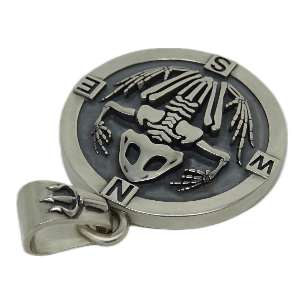 Frogman Sterling Silver 925 Men's Compass Pendant – Combat Diver Scuba ...