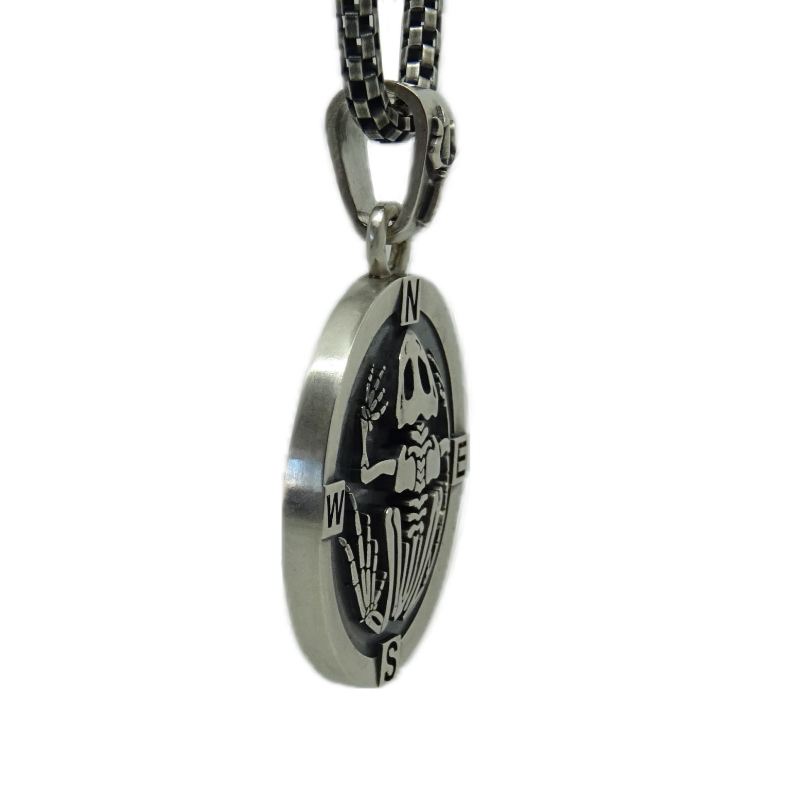 Frogman Sterling Silver 925 Men's Compass Pendant – Combat Diver Scuba ...